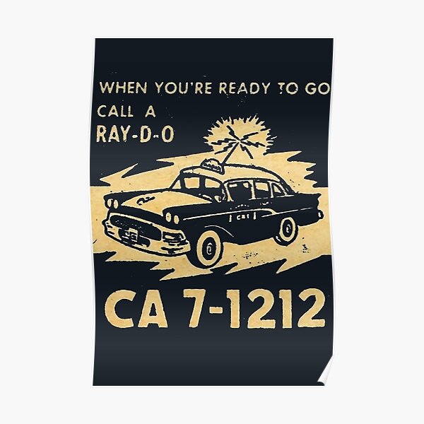 "Vintage Checker Taxi Cab Advert" Poster for Sale by PerulandiaStore ...