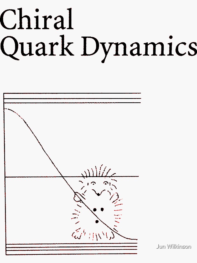 "Chiral Quark Dynamics" Sticker for Sale by GeneralGrievous | Redbubble
