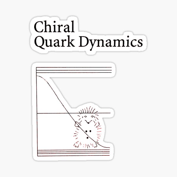 "Chiral Quark Dynamics" Sticker for Sale by GeneralGrievous | Redbubble