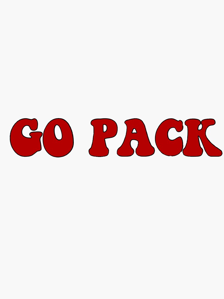 "Go pack sticker" Sticker for Sale by annaharshaw | Redbubble
