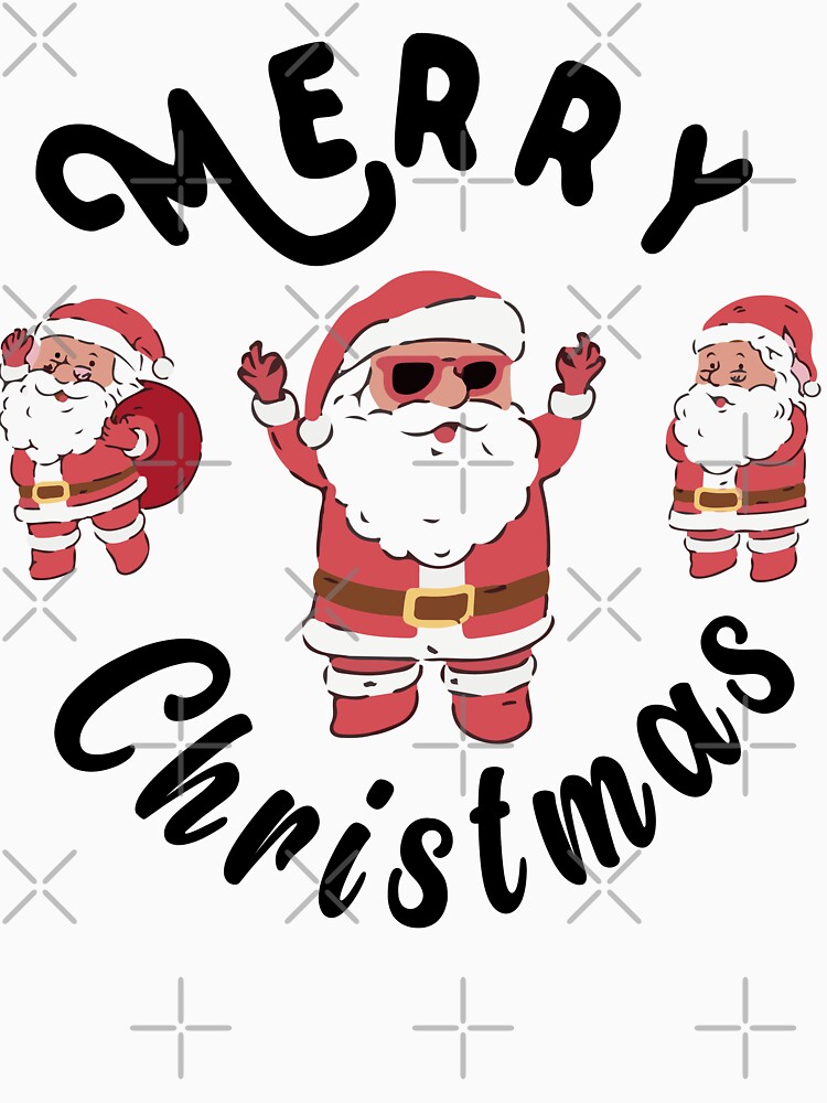 "Retro Pink Santa Claus Cristmas" T-shirt for Sale by ABZDesigner ...