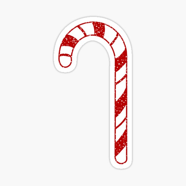 "Candy cane " Sticker for Sale by LilyDesigned | Redbubble