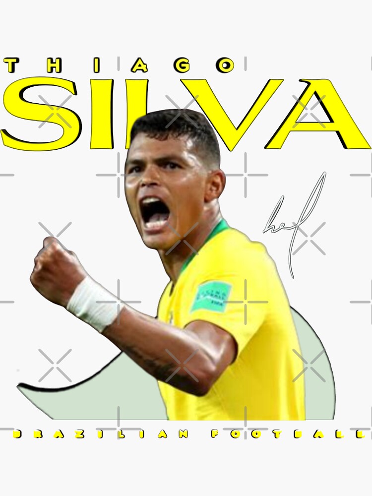 "Defender thiago silva" Sticker for Sale by smeelworld | Redbubble
