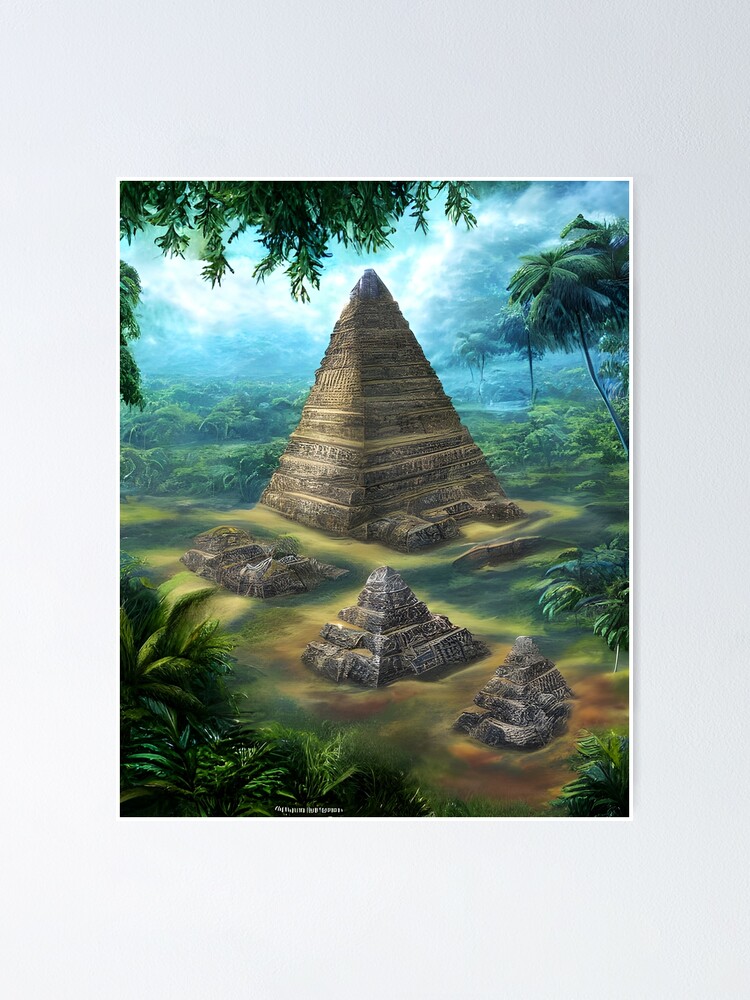 "Pyramids of the Amazon" Poster for Sale by David Lazarus | Redbubble