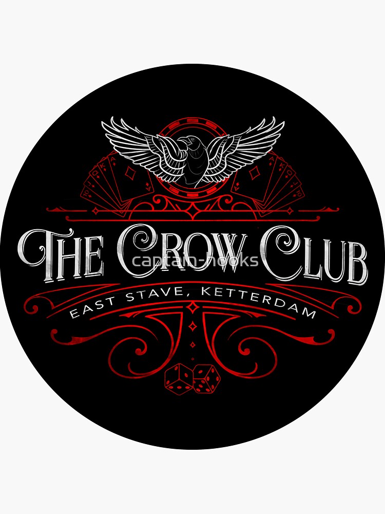 "The Crow Club" Sticker for Sale by captain-hooks | Redbubble