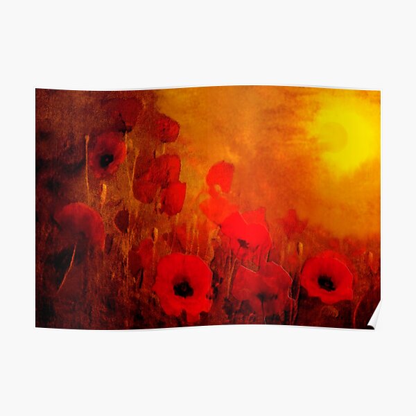 "Poppy heaven " Poster by valzart | Redbubble
