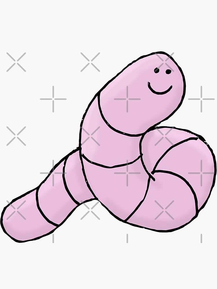 "Worm Power" Sticker for Sale by NickacanDesigns | Redbubble