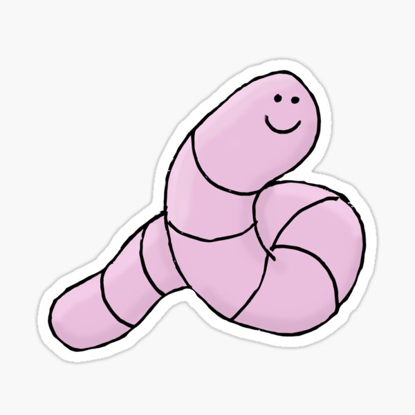 "Worm Power" Sticker for Sale by NickacanDesigns | Redbubble
