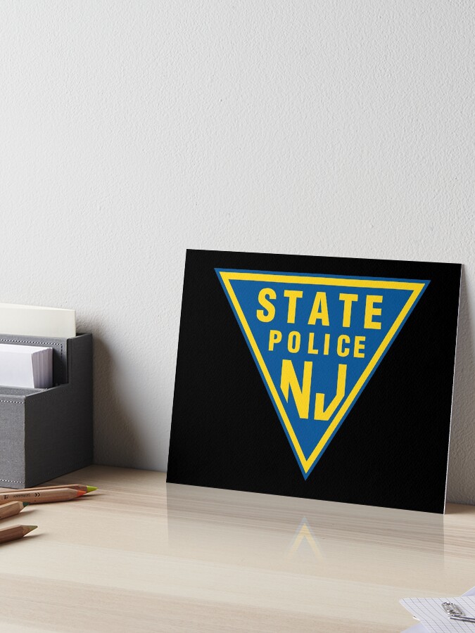 "New Jersey State Police logo - badge, patch, shield, emblem" Art Board ...