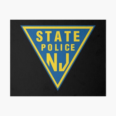 "New Jersey State Police logo - badge, patch, shield, emblem" Art Board ...