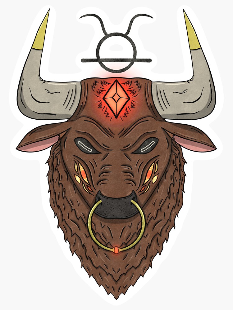 "Minotaur of the Labyrinth " Sticker for Sale by SickamoreStudio ...