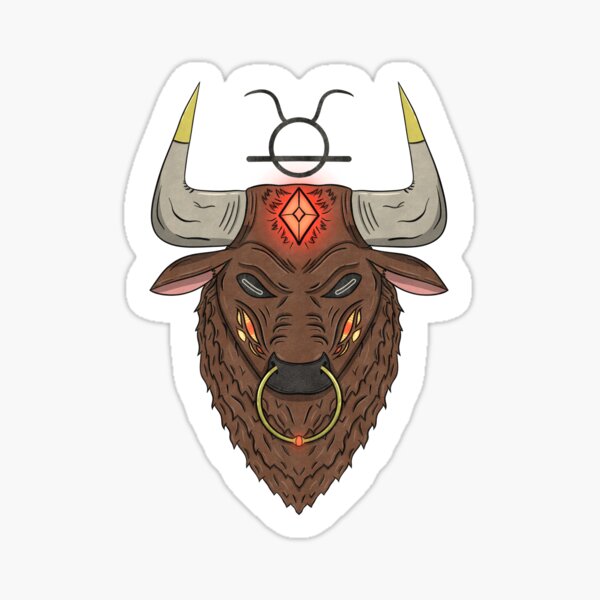 "Minotaur of the Labyrinth " Sticker for Sale by SickamoreStudio ...