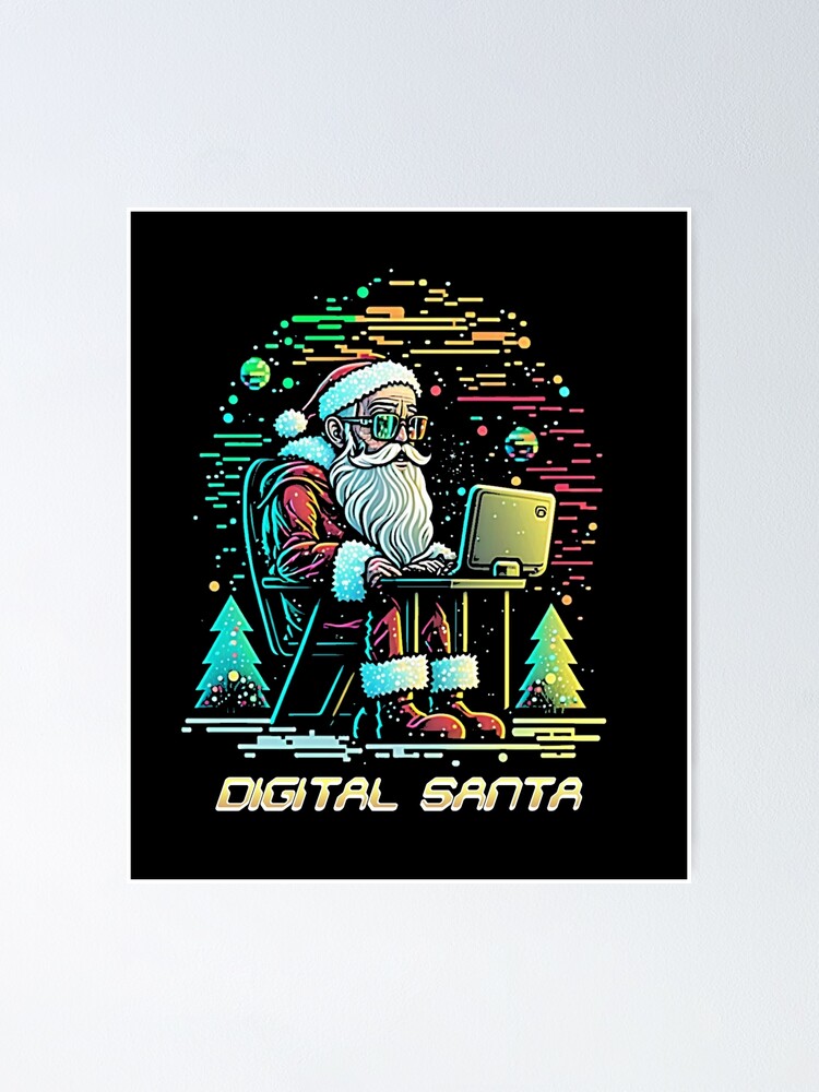 "Digital Santa / Christmas / Winter / Cyber / Online / Digital Nerd ...