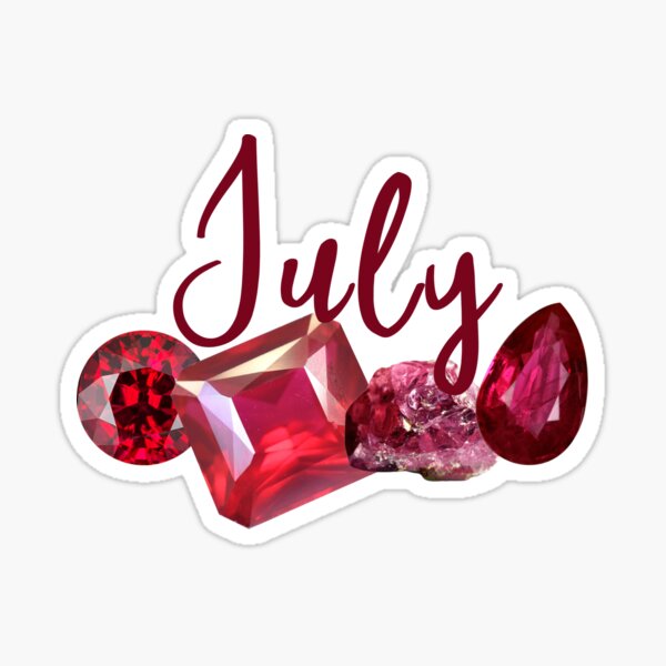 "July Ruby " Sticker for Sale by rodentgorl | Redbubble