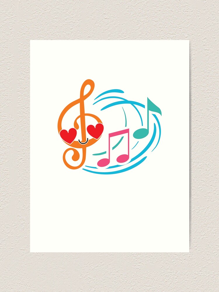 "Music Note Emoji " Art Print by HippoEmo | Redbubble