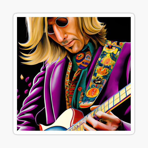 "Tom Petty Beautiful Design" Sticker for Sale by bobbyboss | Redbubble