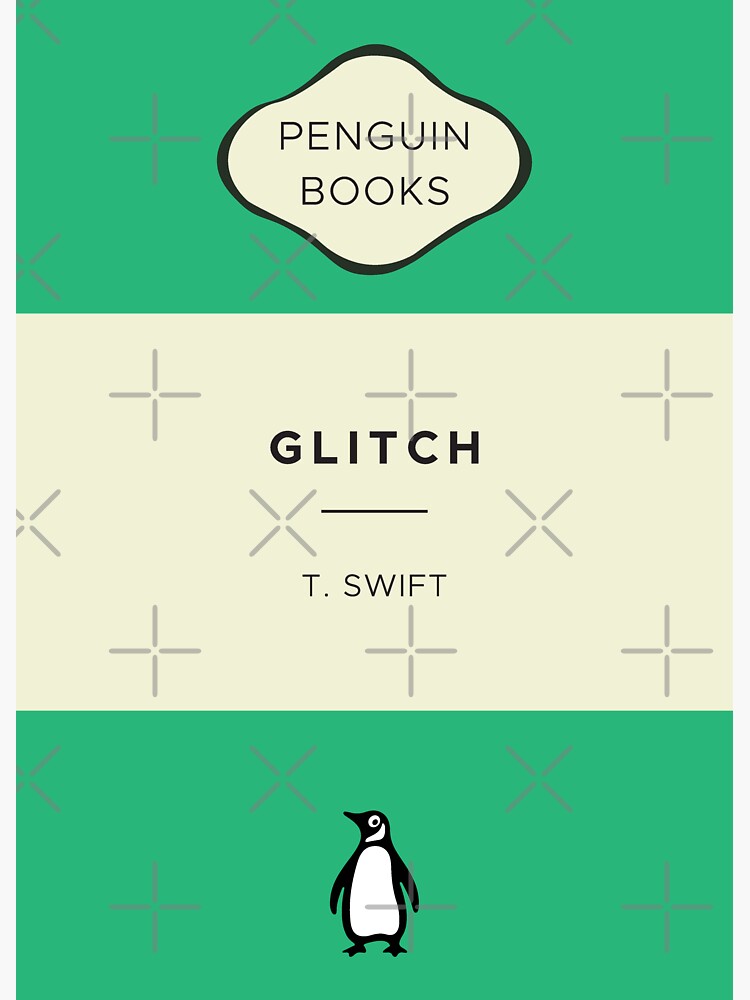 "Glitch Book Cover" Sticker for Sale by GraphicsByLivvy | Redbubble