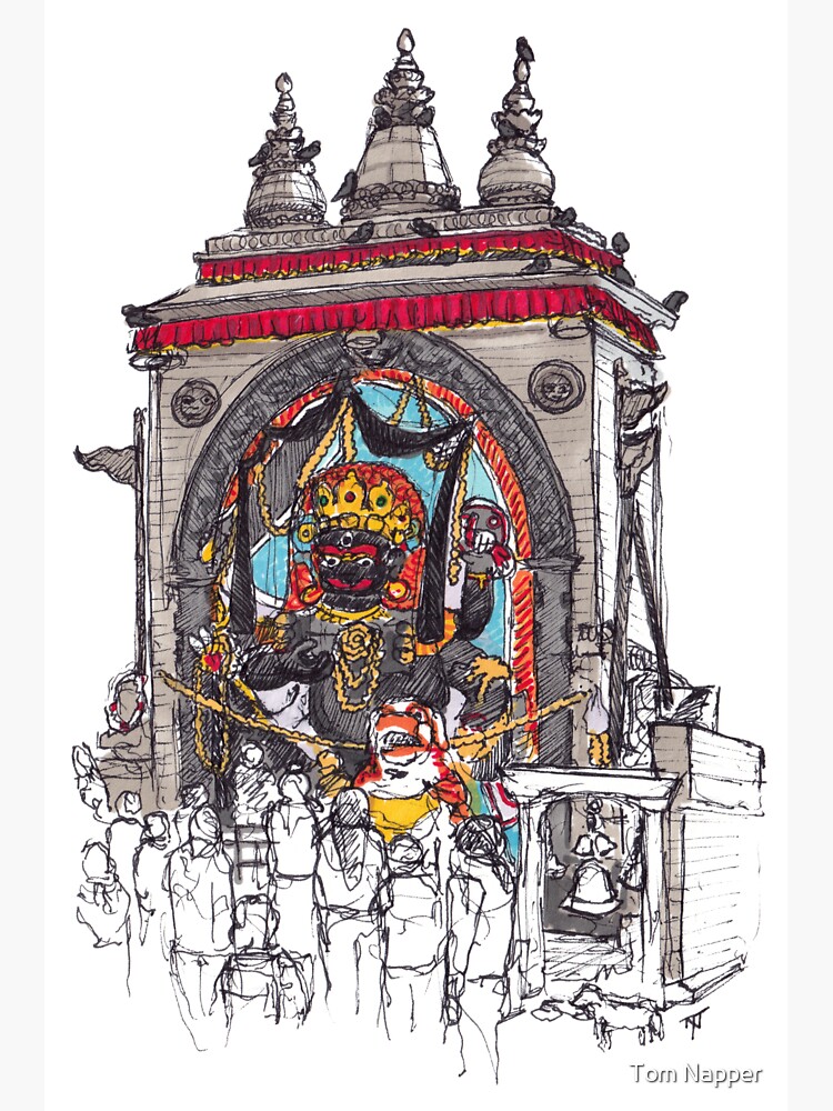 "Kal Bhairab - Durbar Square - Kathmandu" Sticker for Sale by tomnapper ...