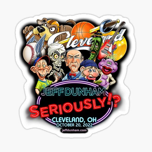 "Jeff Dunham Cleveland, OH (2022 " Sticker for Sale by jetershop ...