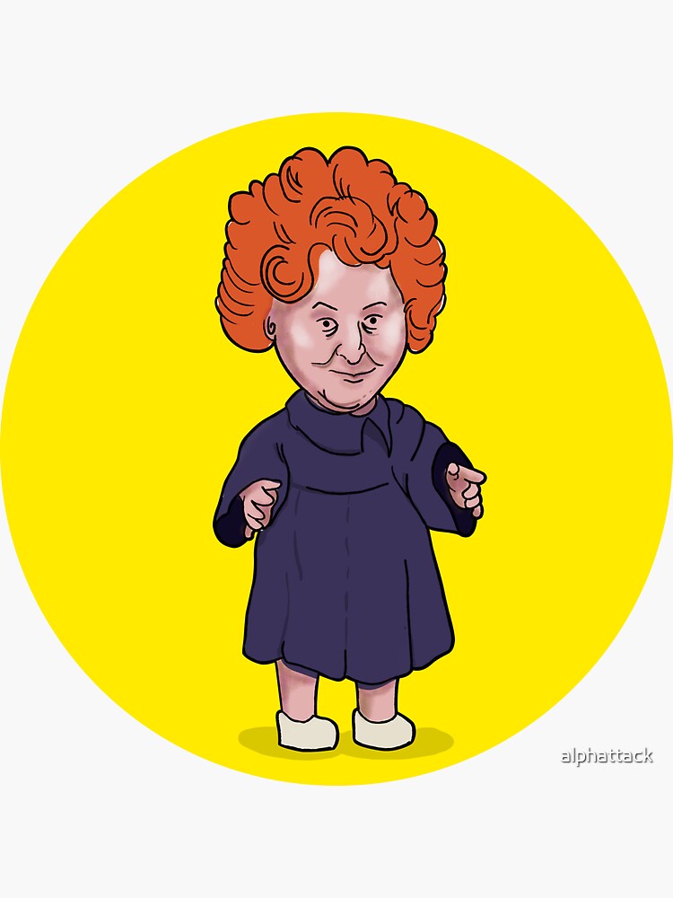 "Estelle Costanza ugly doll" Sticker for Sale by alphattack | Redbubble