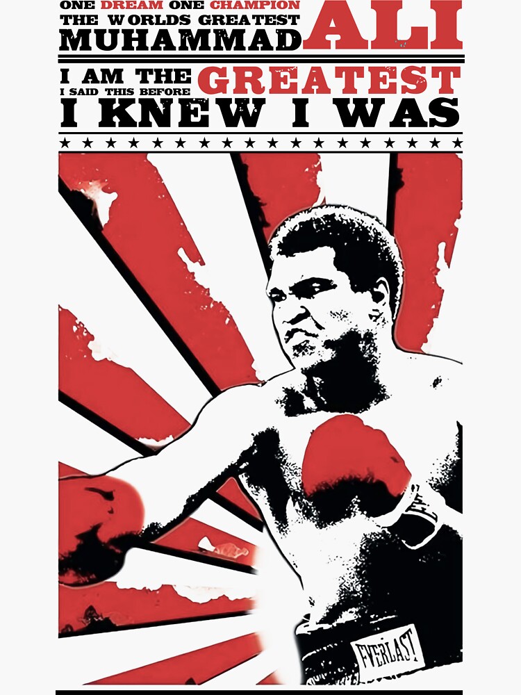 "Muhammad Ali - Boxing Team Box UFC" Sticker for Sale by ...