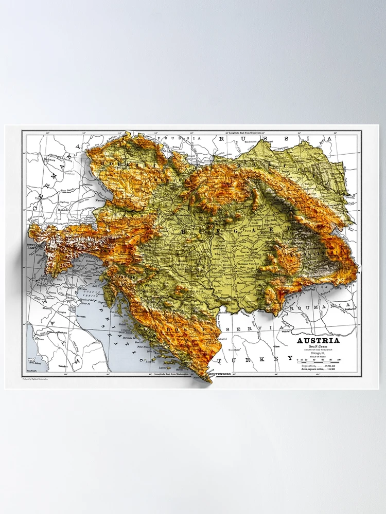 Large Map Of Austria