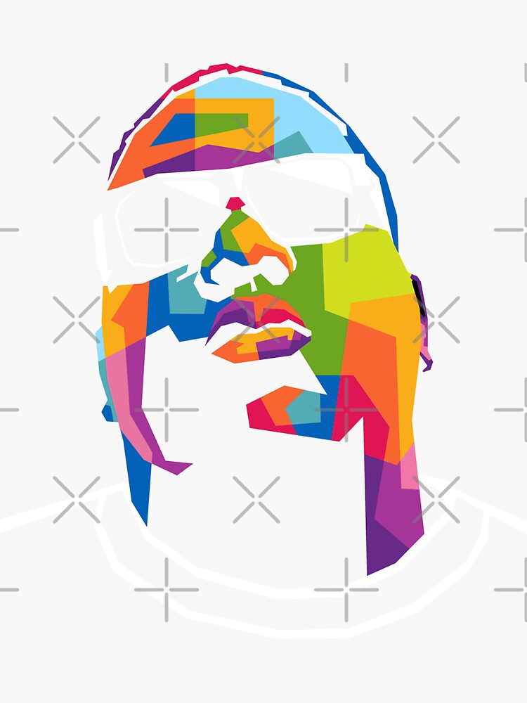 "wpap rapper notorious" Sticker for Sale by ArdianArt | Redbubble