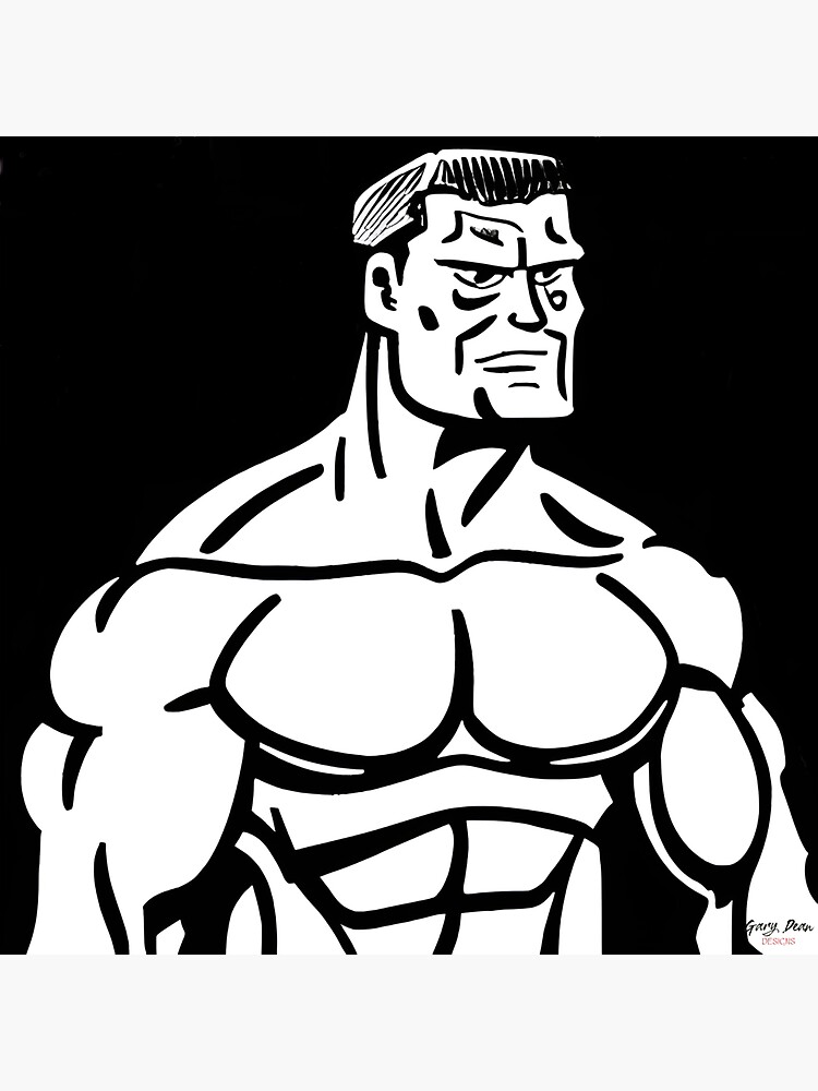 Pegatina «Plantilla de músculo 5. Arte digital. Diseños de Gary Dean ...
