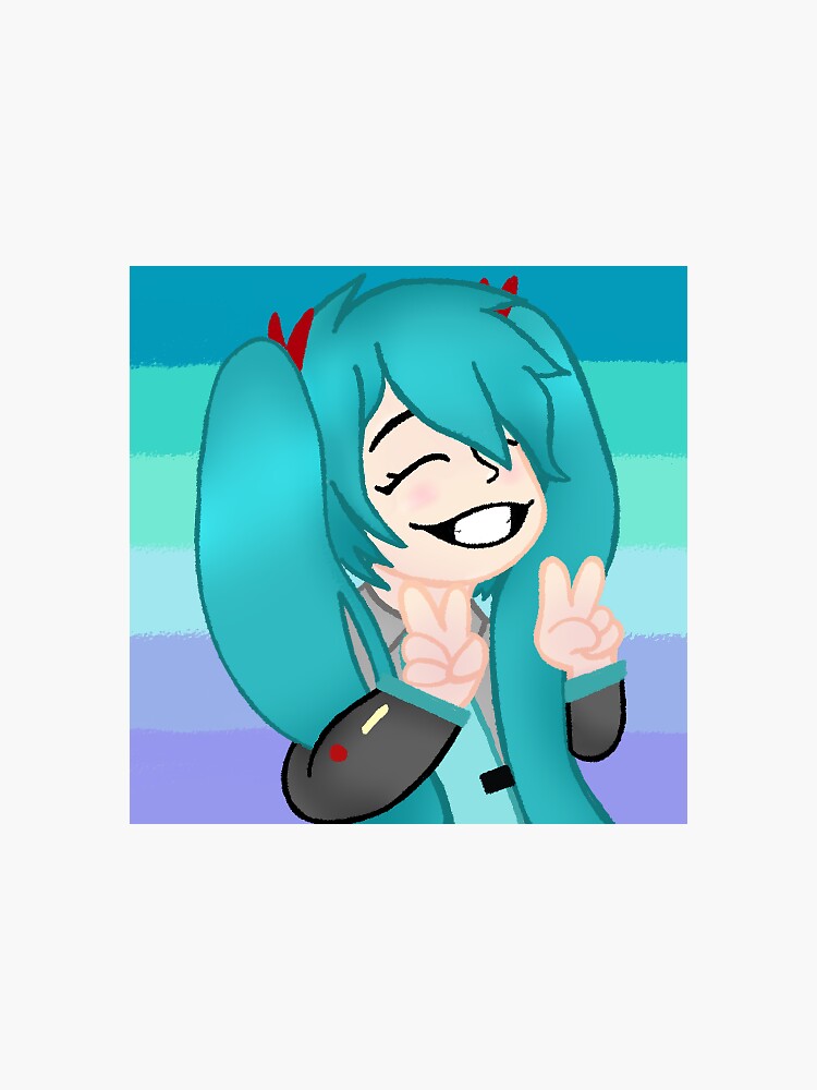 "Neptunic Miku" Sticker for Sale by Sneakthedawn | Redbubble