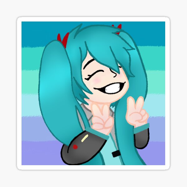 "Neptunic Miku" Sticker for Sale by Sneakthedawn | Redbubble