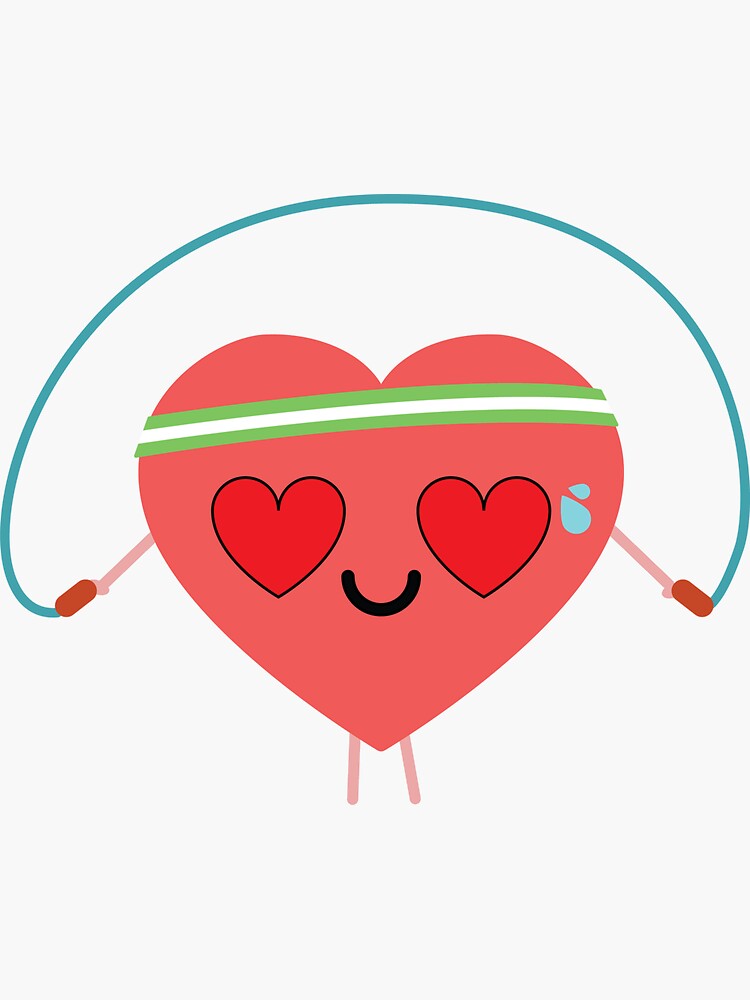 "Skip Heart Emoji " Sticker for Sale by HippoEmo | Redbubble