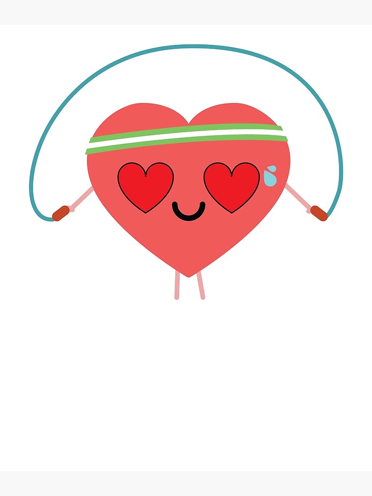 "Skip Heart Emoji " Art Print for Sale by HippoEmo | Redbubble