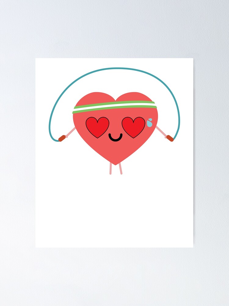 "Skip Heart Emoji " Poster by HippoEmo | Redbubble