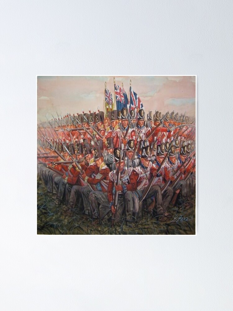 "1815 - Battle of Waterloo - Napoleonic Wars - British Infantry Square ...