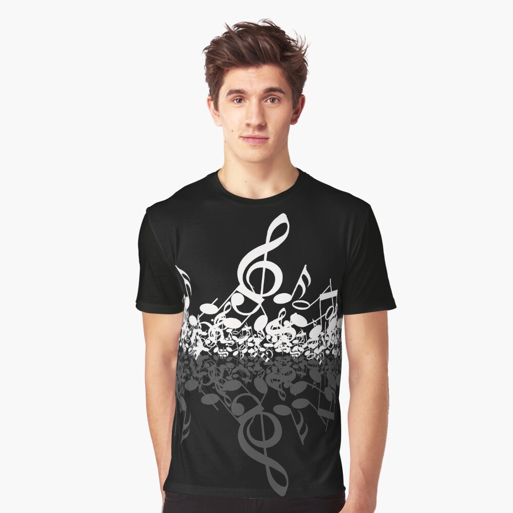 "Musical Notes" T-shirt for Sale by iheartclothes | Redbubble | music ...