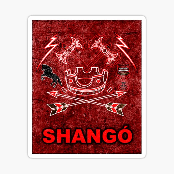 "Shango" Sticker for Sale by Korvus78 | Redbubble