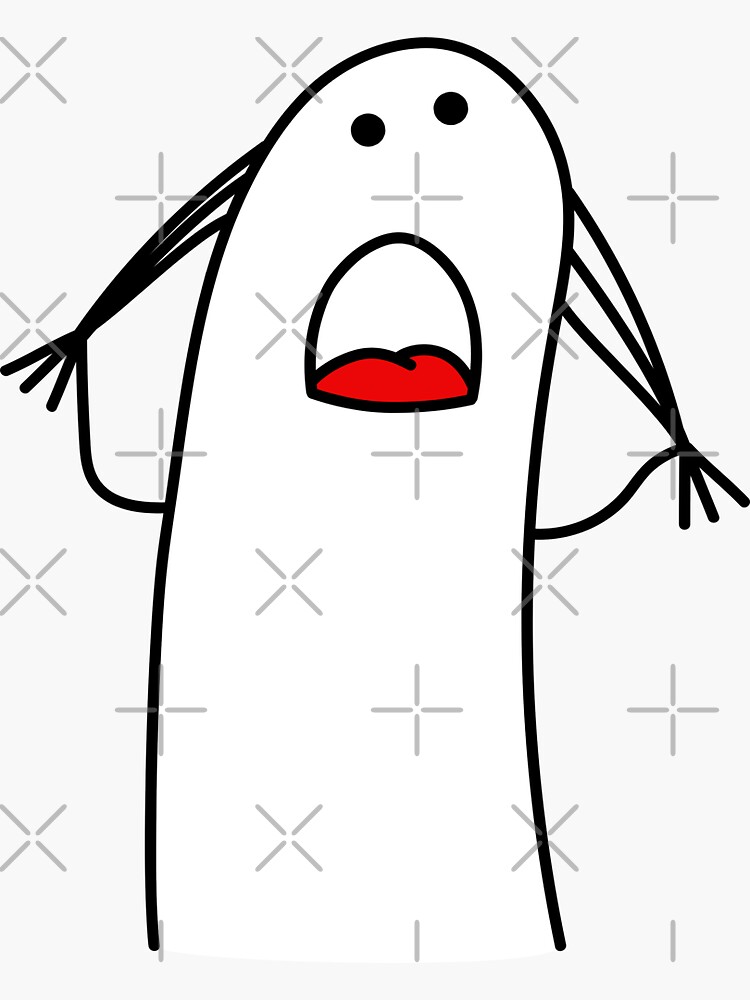 "Funny scared meme" Sticker for Sale by RIXXI HEY CO. | Redbubble