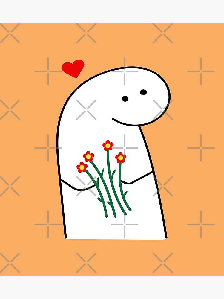 "Funny love flowers meme" Poster for Sale by Rixxi | Redbubble