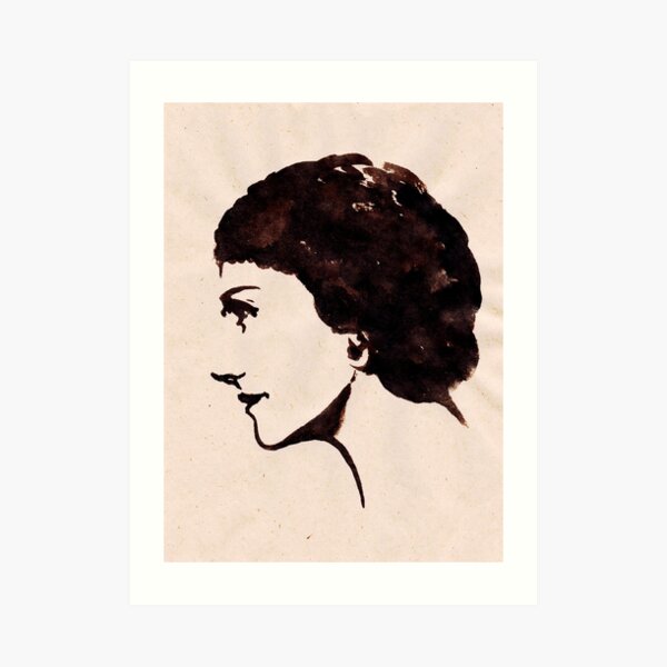 "Gabrielle Chanel (Ink on paper)" Art Print by steamdesign | Redbubble