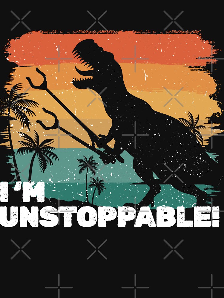 "Unstoppable T-Rex - Retro Silhouette" T-shirt for Sale by KaminoArt ...