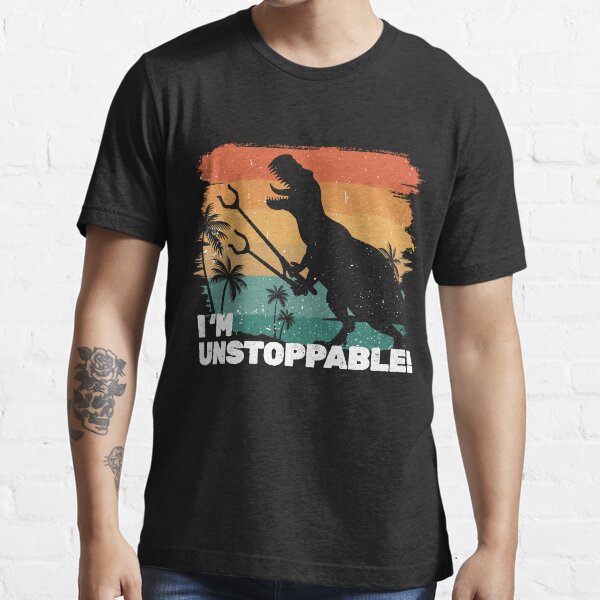 Unstoppable T Rex Retro Silhouette T Shirt For Sale By Kaminoart Redbubble I Am