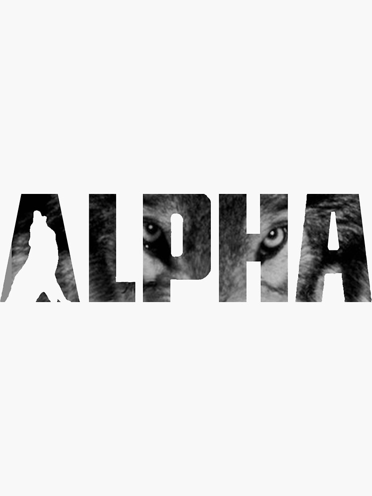 "Alpha face" Sticker for Sale by LeArtee | Redbubble