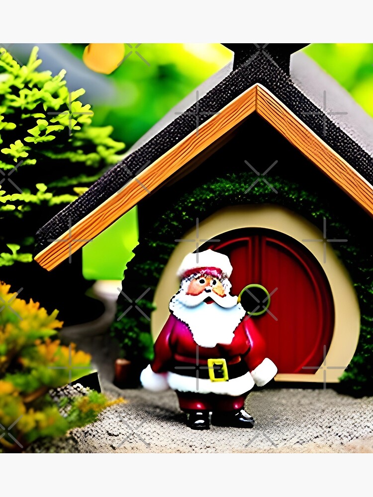 "santa, santa miniature, miniature house, dwarf santa, dwarf miniature ...