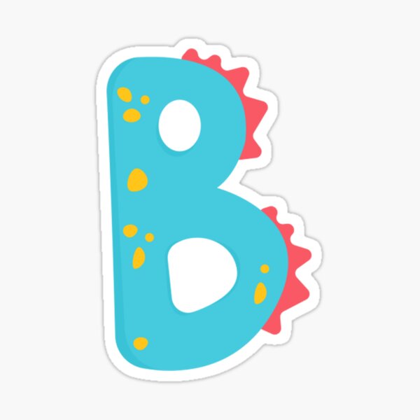 "Letter B" Sticker for Sale by KandMe | Redbubble