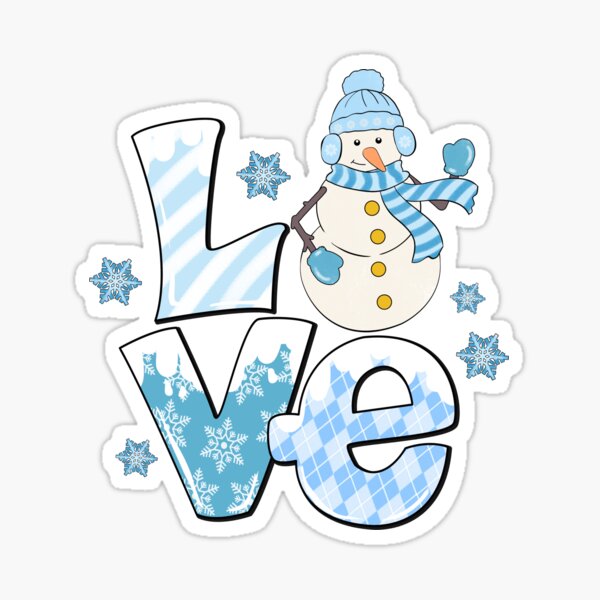 "Christmas Love" Sticker for Sale by PawAesthetic | Redbubble