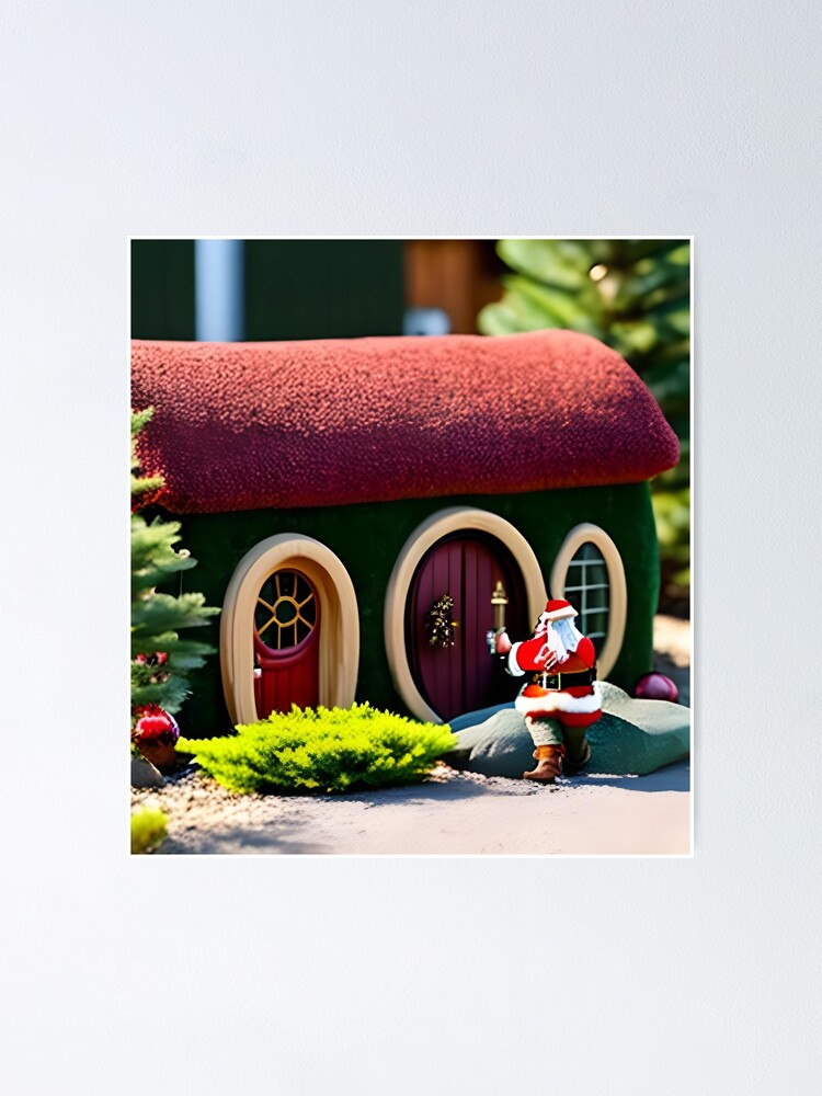"santa, santa miniature, miniature house, dwarf santa, dwarf miniature ...