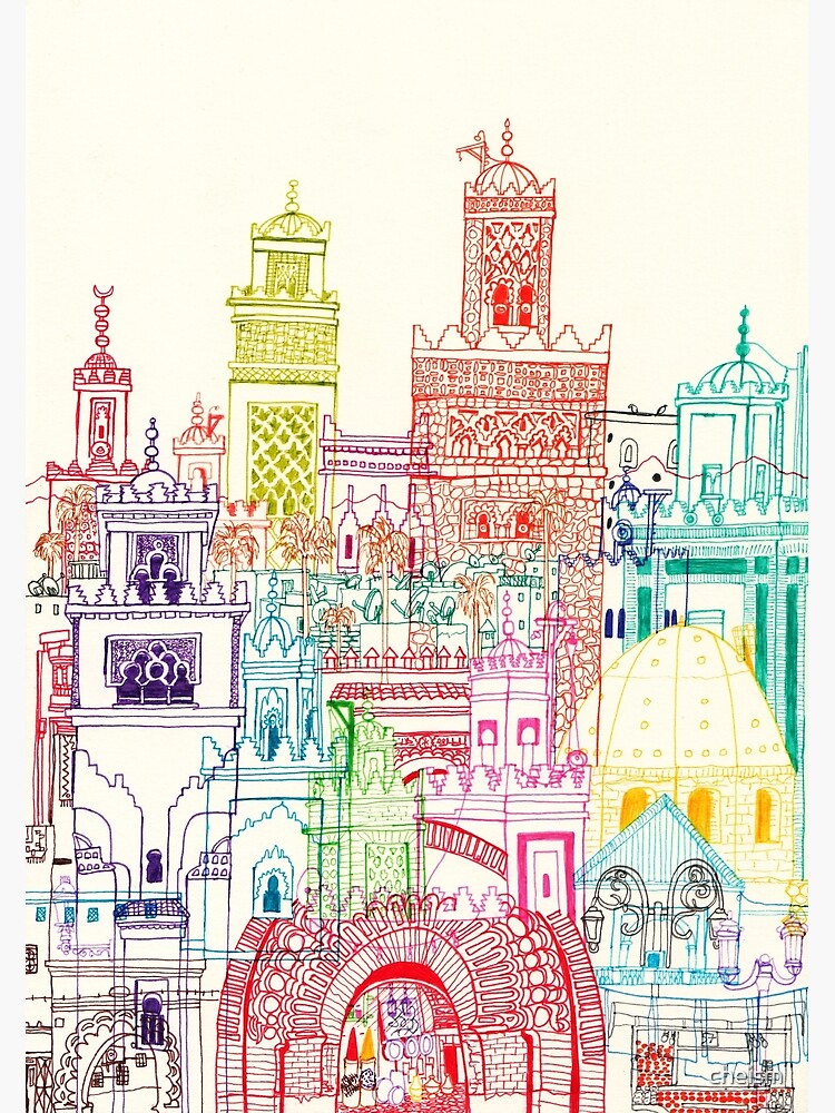 "Marrakech Towers" Art Print for Sale by cheism | Redbubble
