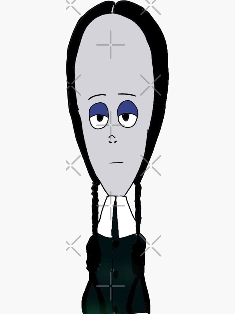 "wednesday addams stickers" Sticker for Sale by starletteshop | Redbubble