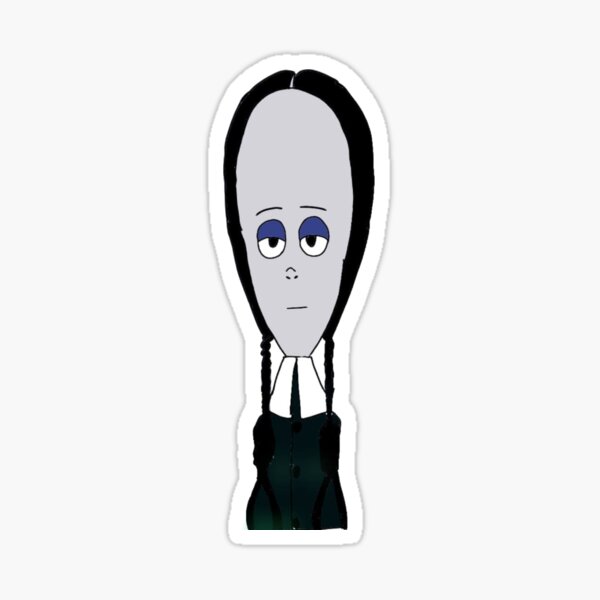 "wednesday addams stickers" Sticker for Sale by starletteshop | Redbubble