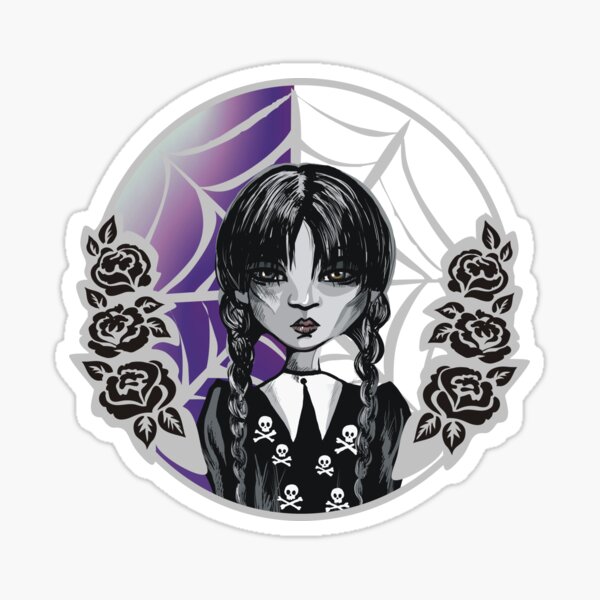 "wednesday" Sticker for Sale by Arctia | Redbubble